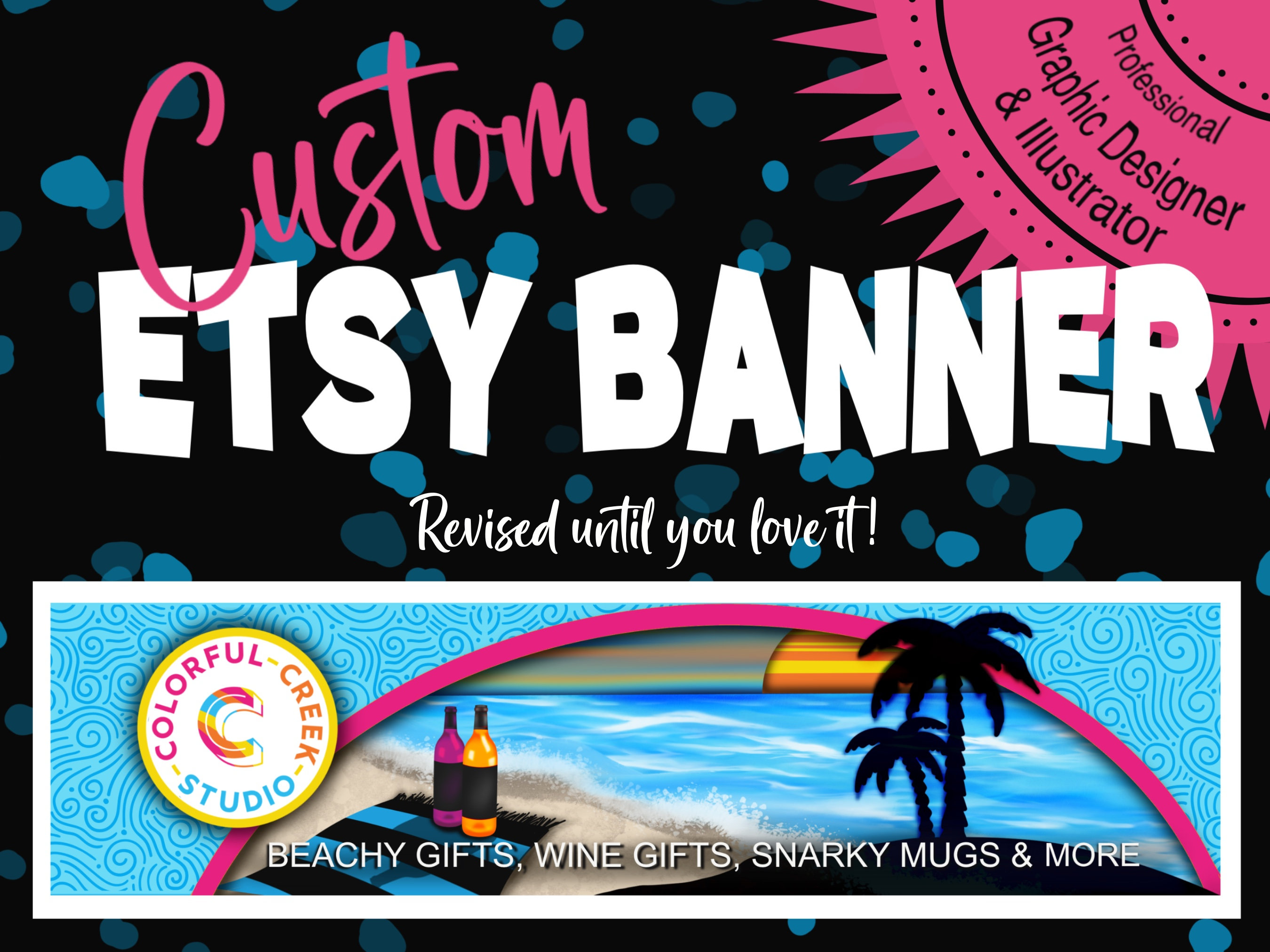 Custom Etsy Banner Design, Personalized Banner for Etsy Shop, Graphic ...