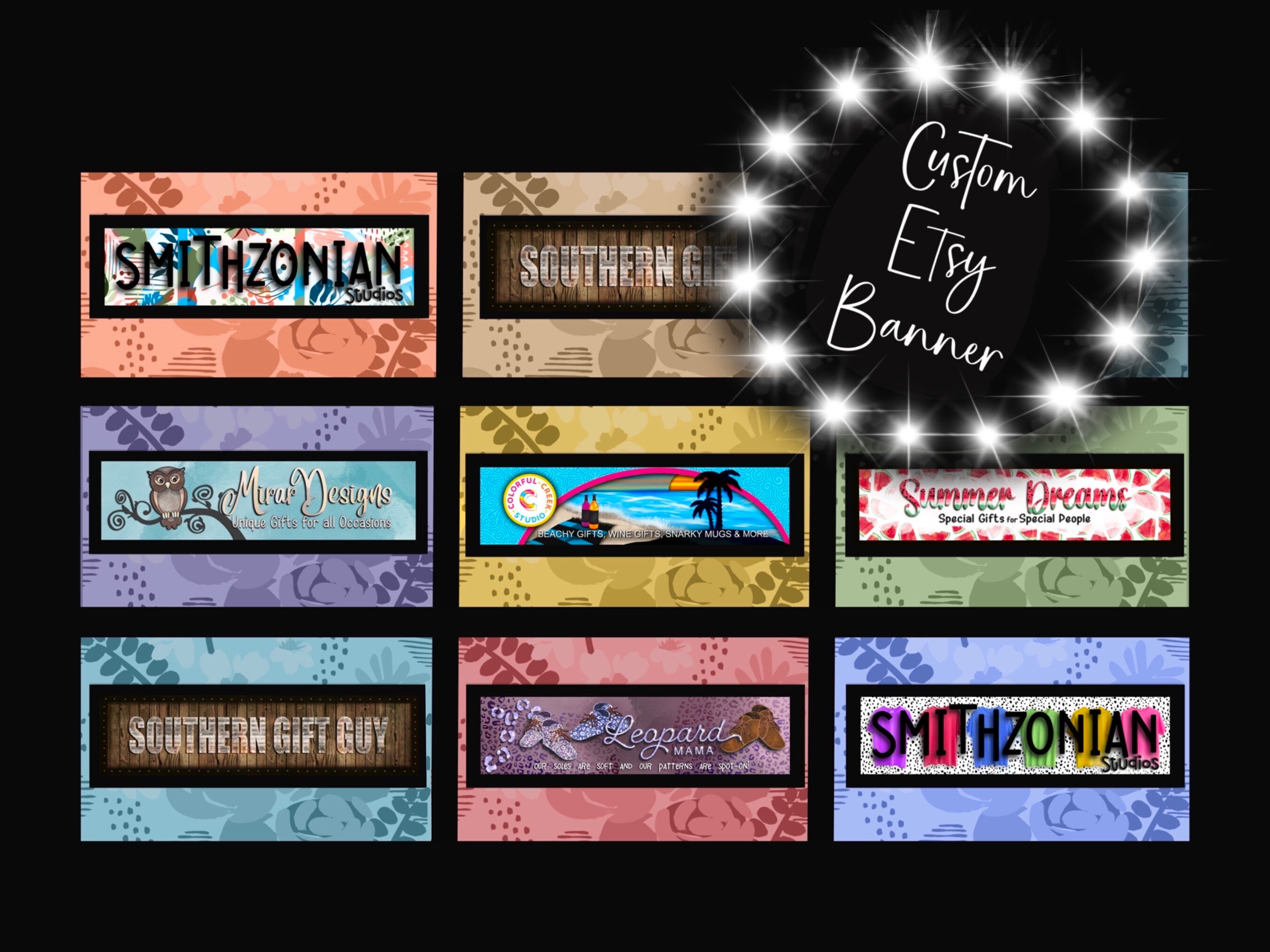 Custom Etsy Banner Design, Personalized Banner for Etsy Shop, Graphic ...