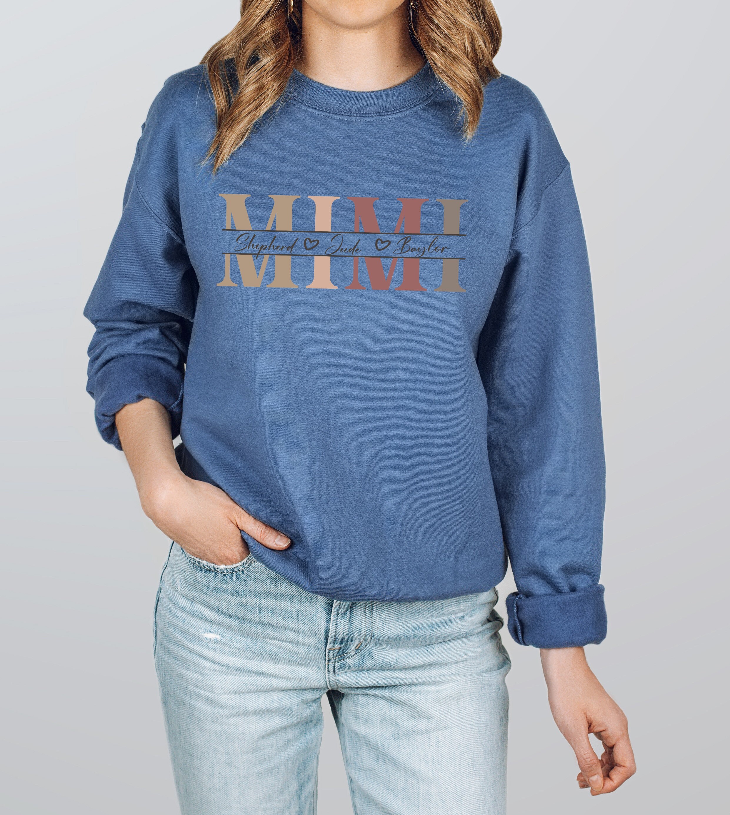 Personalized Mimi Shirt With Names, Grandma Birthday Gift for Her Mom ...