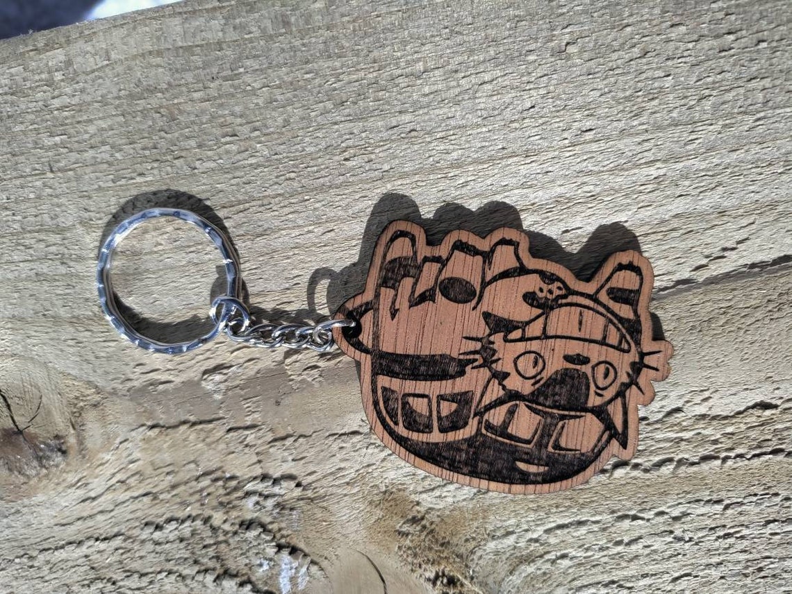 My Neighbor Totoro's Cat Bus Key Chain/keyring/bag Charm - Etsy UK