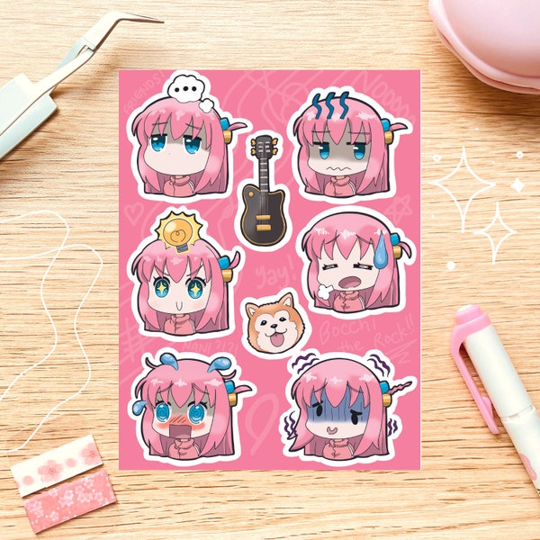 Bocchi the Rock Stickers - Etsy