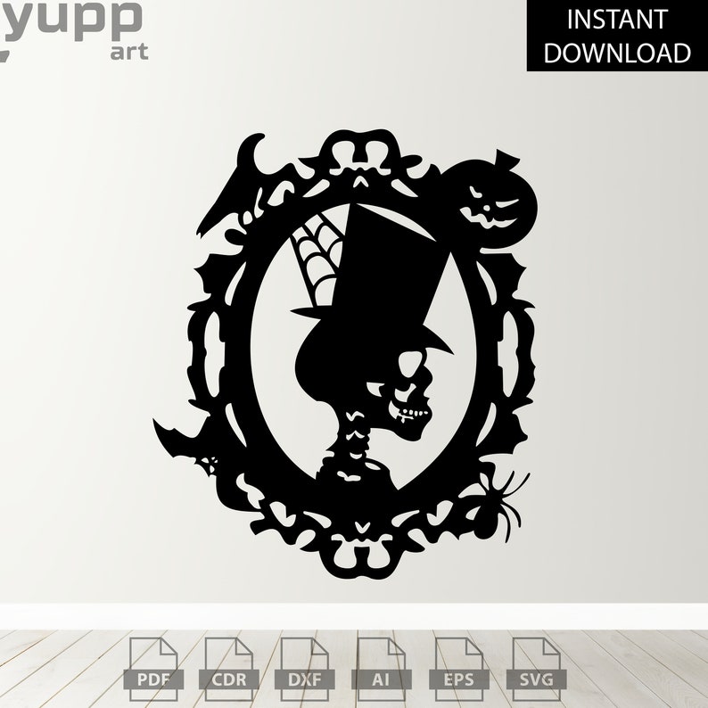 Skull Dxf Files Skull Laser Cut Skull Svg File for Cricut - Etsy