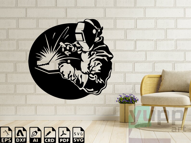 Ironman Welder DXF, Metalworking Vinyl and Laser Cut Files, Industrial ...