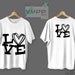 Love Sign Svg for Cricut, Heart Silhouette, Valentines Cnc Laser Cut ...