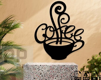 Coffee Dxf Files Coffee Laser Cut Coffee Svg File for Cricut Coffee ...