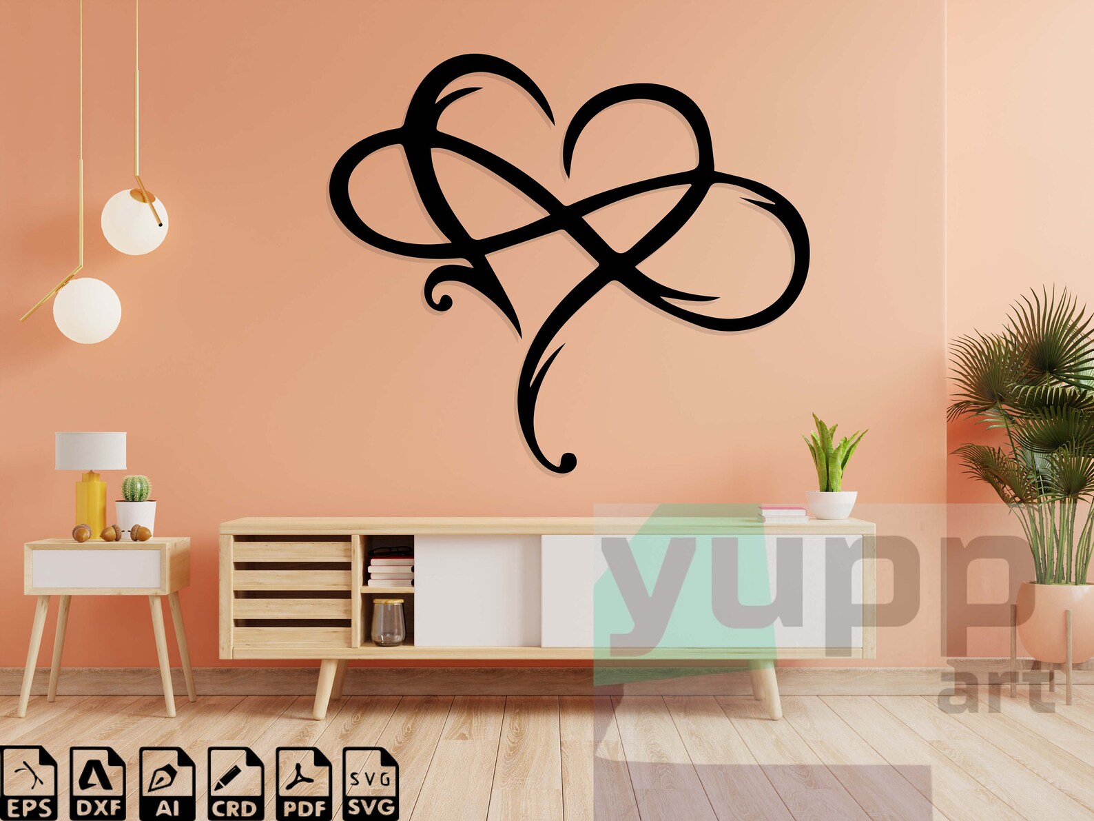 Infinity Heart Dxf Files Infinity Heart Laser Cut Infinity - Etsy