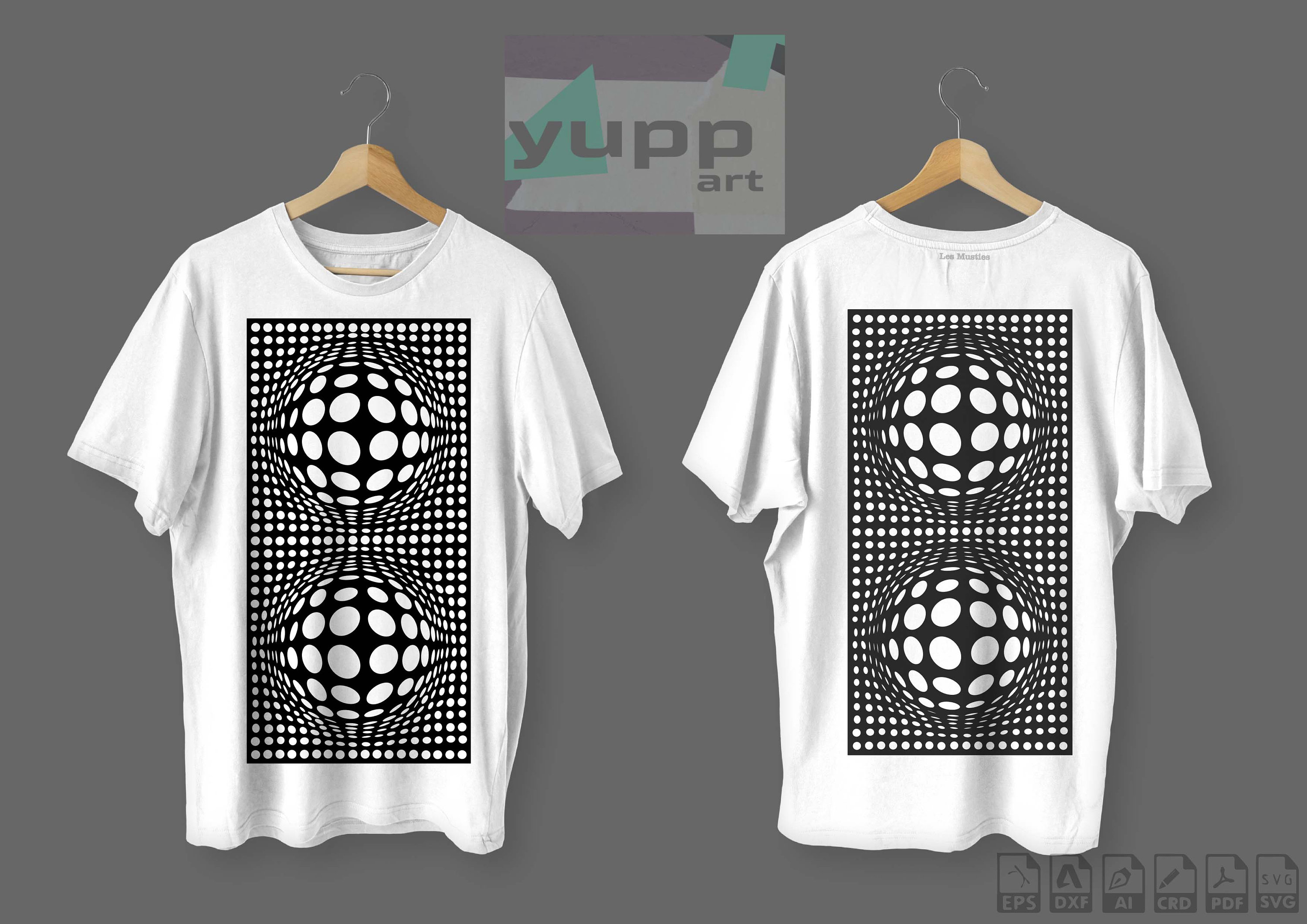 Op Art Panel SVG, 3D Optical Illusion Wall Art DXF, Geometric Laser Cut ...
