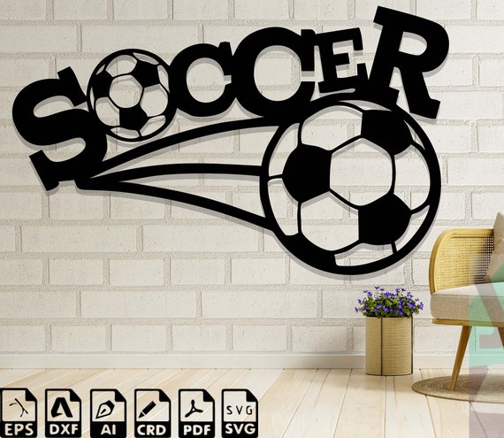 Soccer Dxf Files Soccer Laser Cut Soccer Svg File for Cricut - Etsy
