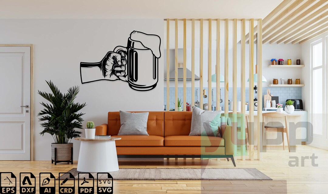 Beer Mug Svg Laser Cut Files for Pub Cricut Files Clipart - Etsy