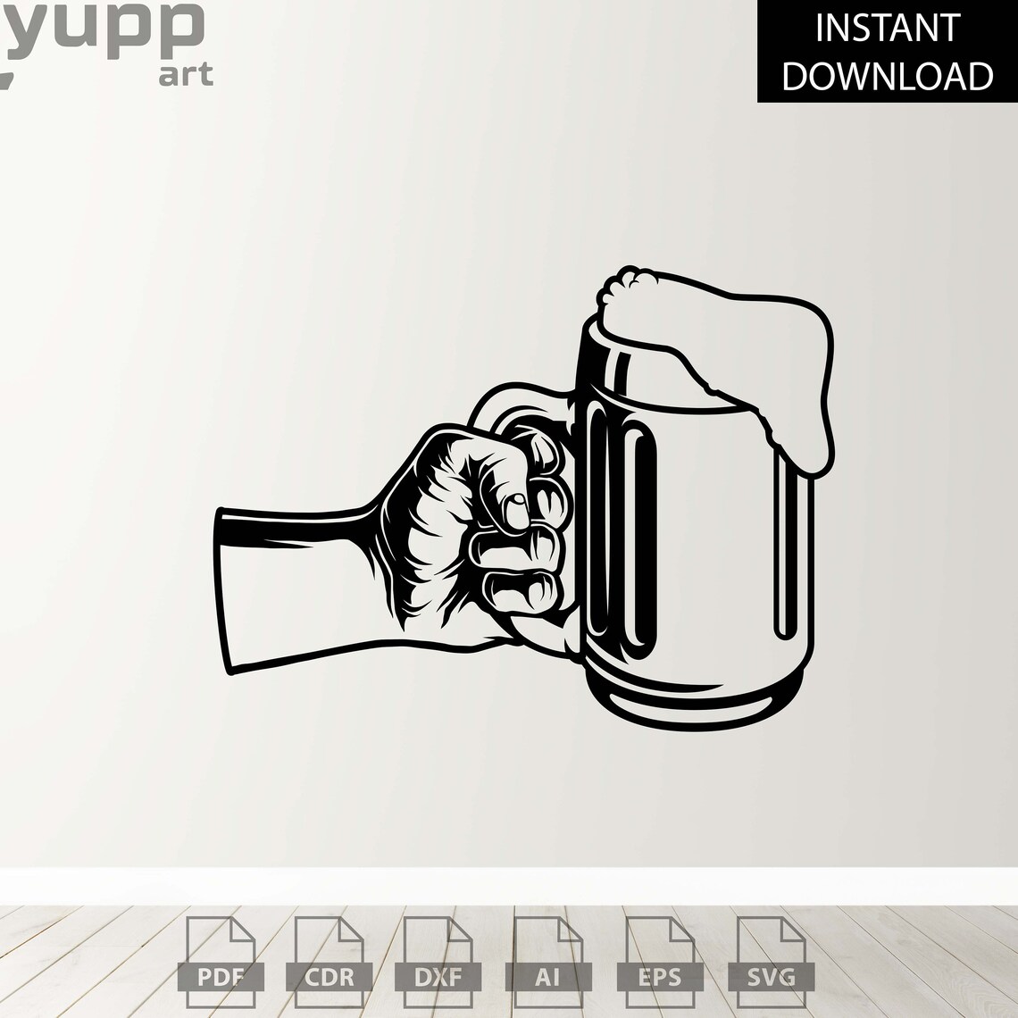 Beer Mug Svg, Laser Cut Files for Pub, Cricut Files, Clipart, Ice Cold ...