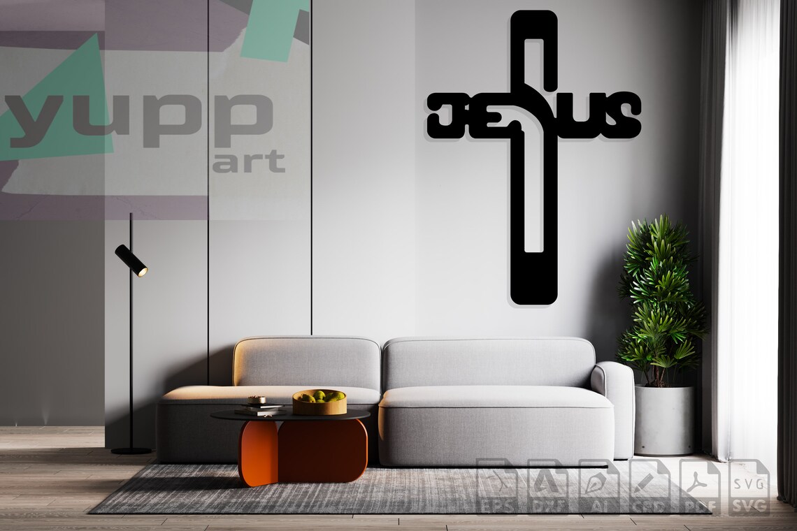 Jesus Cross Dxf Files Jesus Cross Laser Cut Jesus Cross Svg File for ...