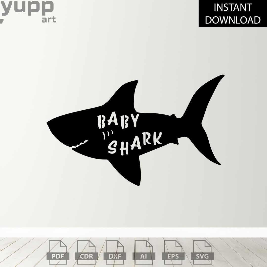 Baby Shark SVG, Baby Shark Birthday Clipart, Baby Shark Family Svg File ...