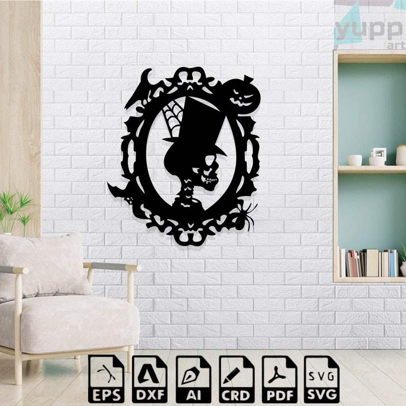 Skull Dxf Files Skull Laser Cut Skull Svg File for Cricut - Etsy