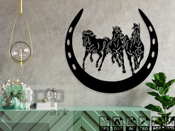Horseshoe Sign Cnc Farm Animals Svg Cut Svg Dxf Pdf Engraving - Etsy