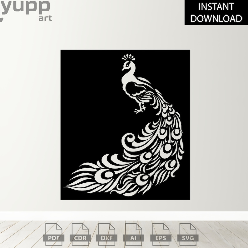 Peacock Svg for Cricut Peacock Clipart Bird Cnc Laser Cut - Etsy