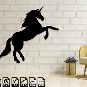 Unicorn Dxf Files Unicorn Laser Cut Unicorn Svg File for Cricut Unicorn ...