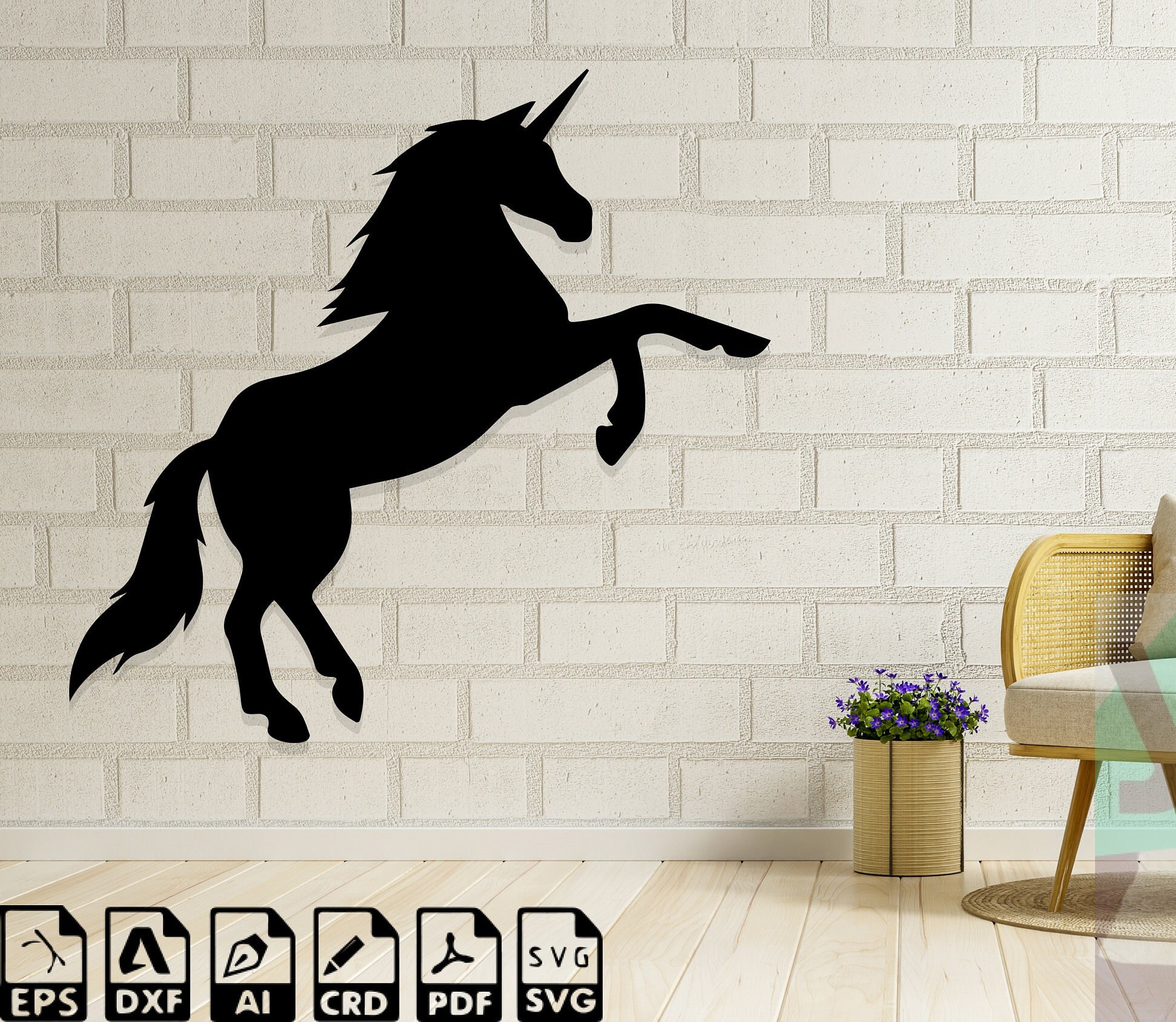 Unicorn Dxf Files Unicorn Laser Cut Unicorn Svg File for Cricut Unicorn ...