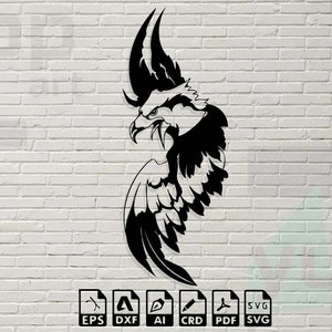 Phoenix Dxf Files Phoenix Laser Cut Phoenix Svg File Cricut Phoenix ...