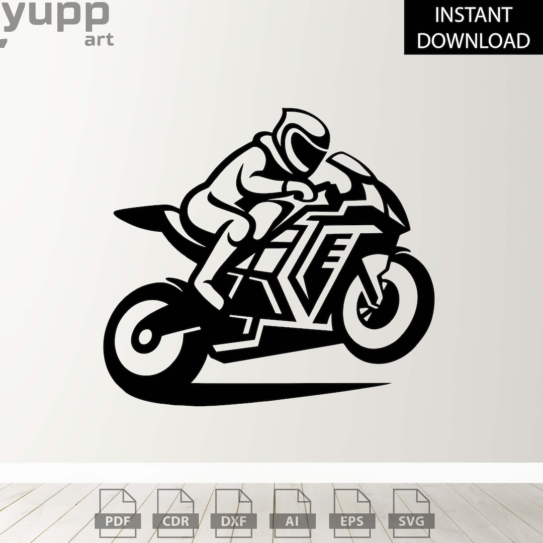 Motorcycle Dxf Files Motorcycle Laser Cut Motorcycle Svg File Cricut ...