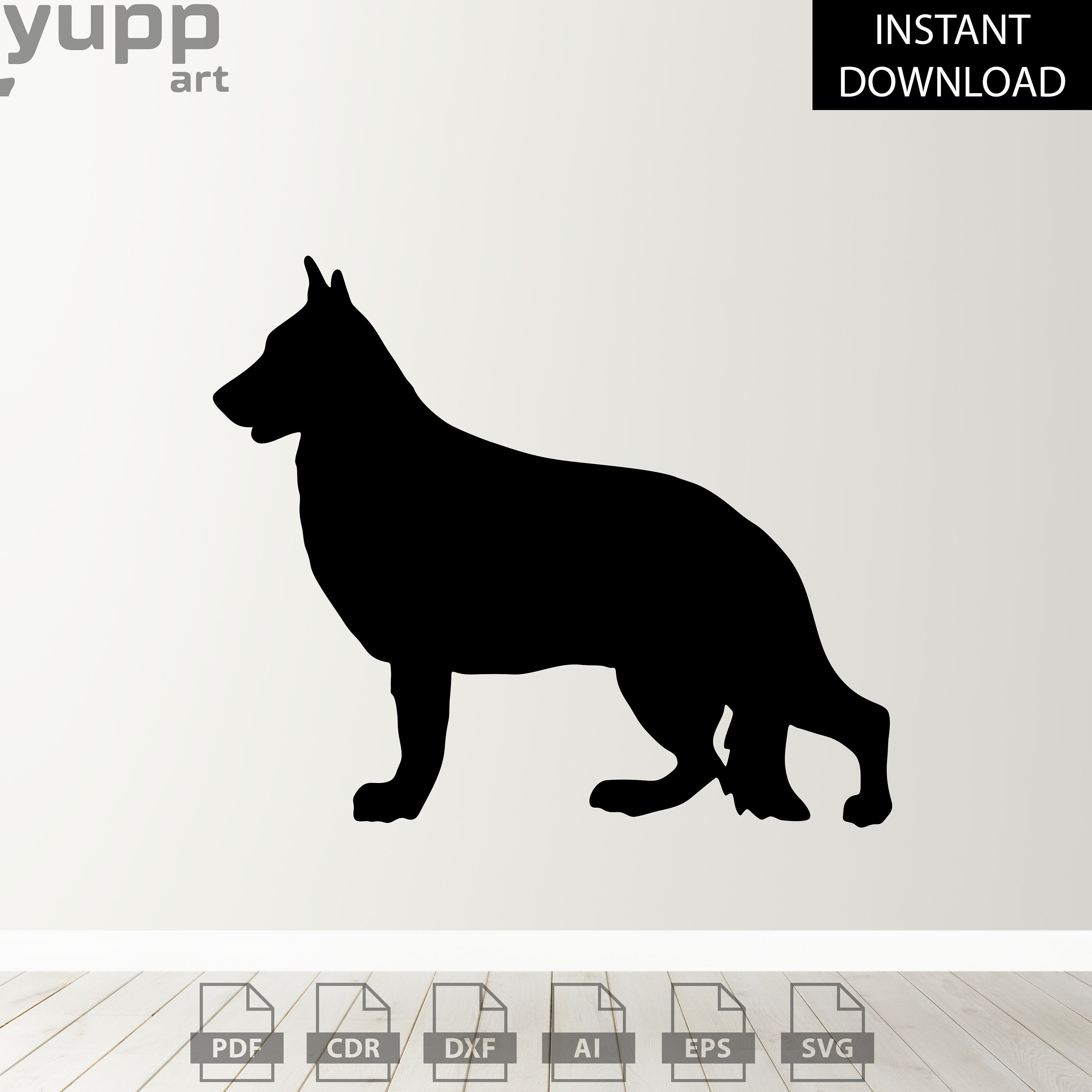 Perro Svg Para Cricut Silueta De Pastor Alemán Dog Lover Cnc - Etsy México