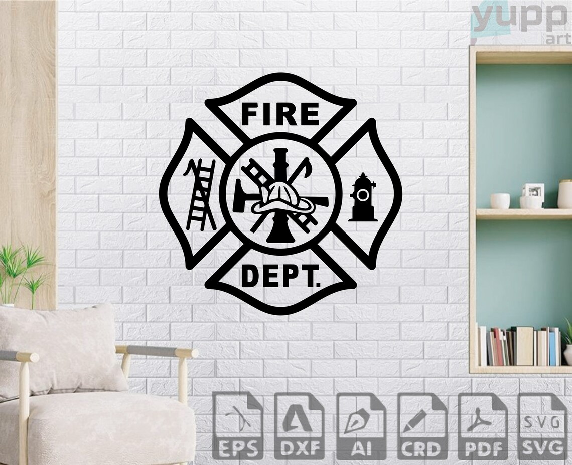 Firefighter Dxf Files Firefighter Laser Cut Christmas - Etsy
