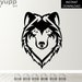 Wolf Dxf Glowforge File, Wolf Head Clipart, Wolf Head Cnc Laser Cut ...