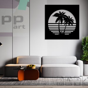 Beach Dxf Files Beach Laser Cut Beach Svg File for Cricut Beach Metal ...