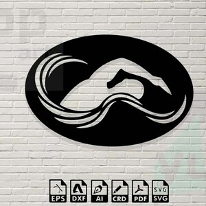 Swimming Dxf Files Swimming Laser Cut Swimming Svg File for Cricut ...