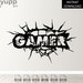 Gamer Dxf Files Gamer Laser Cut Gamer Svg File Cricut Gamer Metal Wall ...