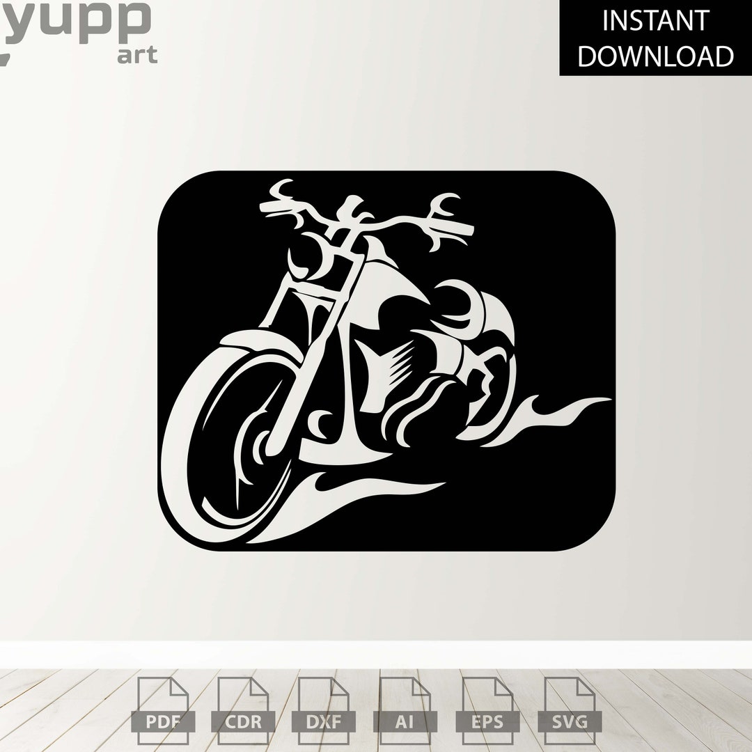 Motorcycle Dxf Files Motorcycle Laser Cut Motorcycle Svg Files Cricut ...