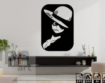 Luffy Anime Laser File - Etsy
