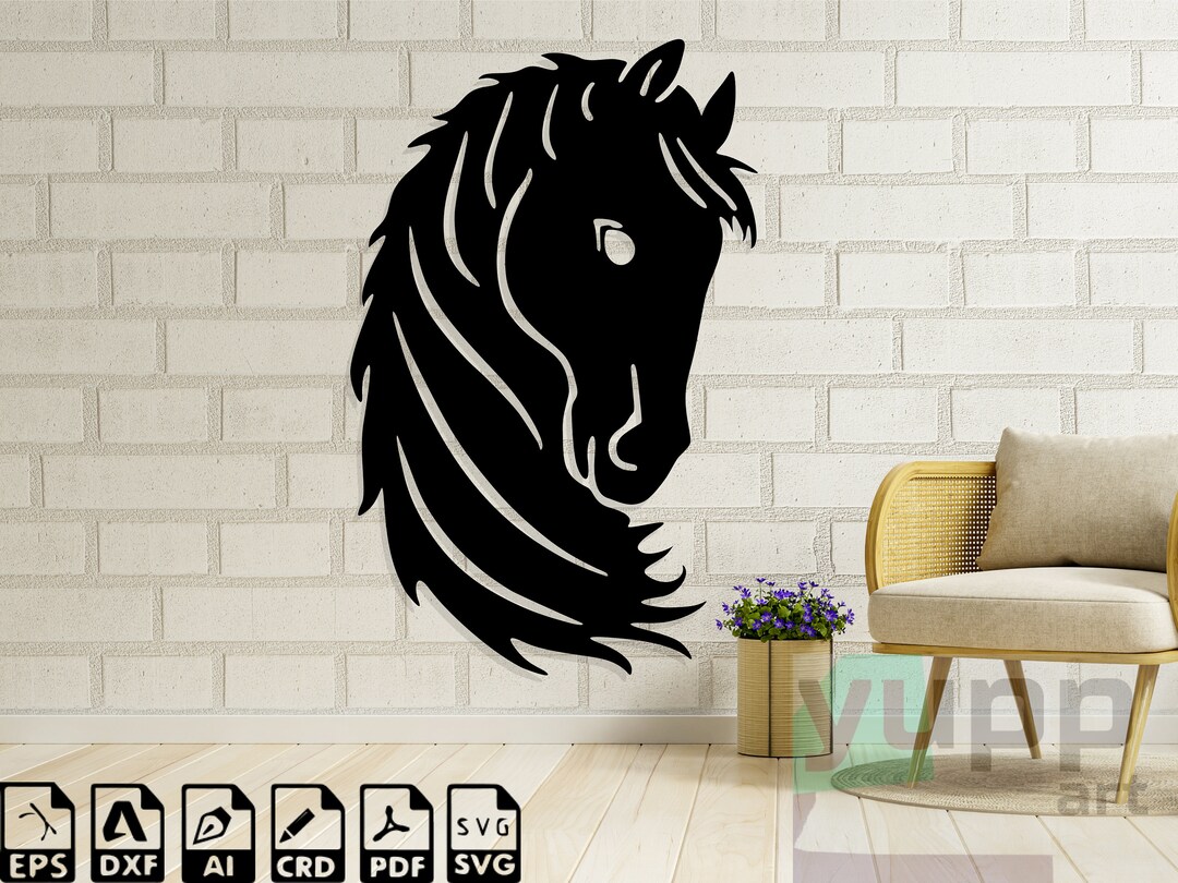Horse Svg for Cricut, Horse Head Clipart, Western Cnc Laser Cut Files ...