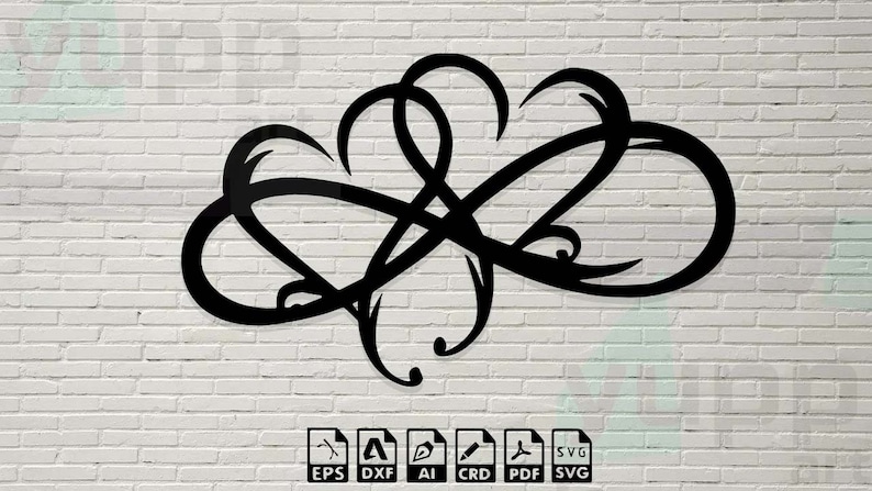 Infinity Heart Dxf Files Infinity Heart Laser Cut Infinity Heart Svg ...