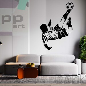 Soccer Player Footballer Shoot Cut Svg Dxf Pdf Engraving Decal ...