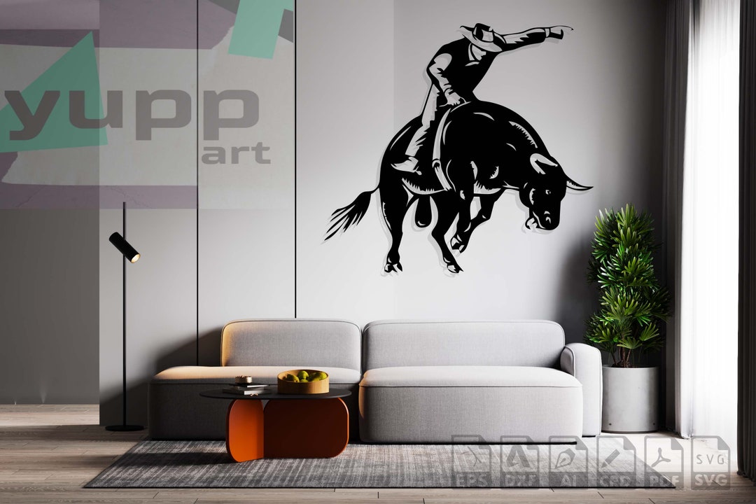 Rodeo Dxf Files Rodeo Laser Cut Rodeo Svg File Cricut Rodeo Metal Wall ...