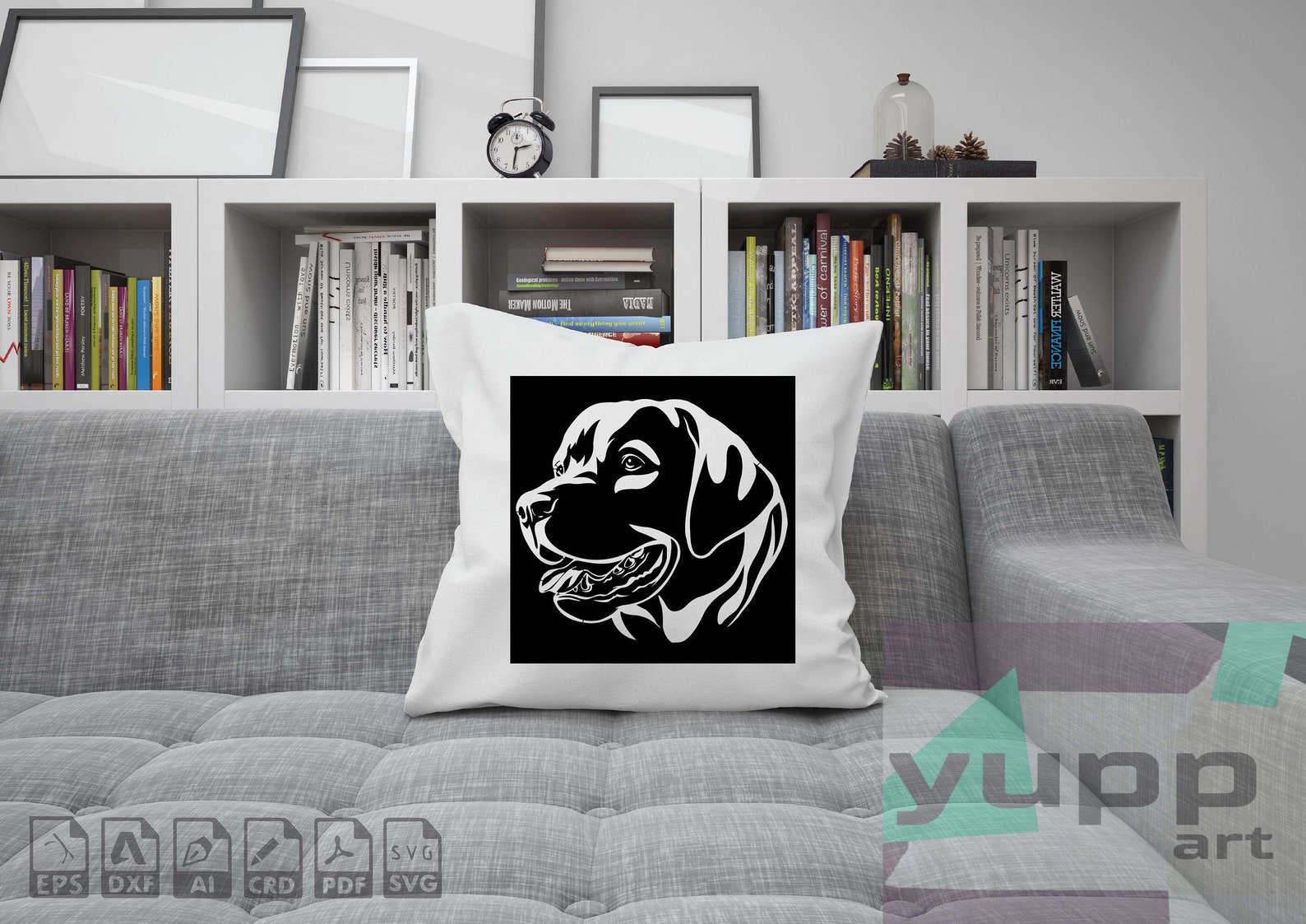 Labrador Dog Cnc Laser Cut Svg Dxf Pdf Engraving Decal Silhouette ...