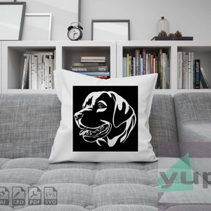 Labrador Dog Cnc Laser Cut Svg Dxf Pdf Engraving Decal Silhouette ...