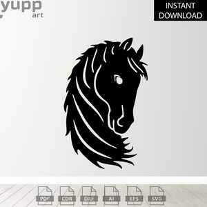 Horse Svg for Cricut, Horse Head Clipart, Western Cnc Laser Cut Files ...