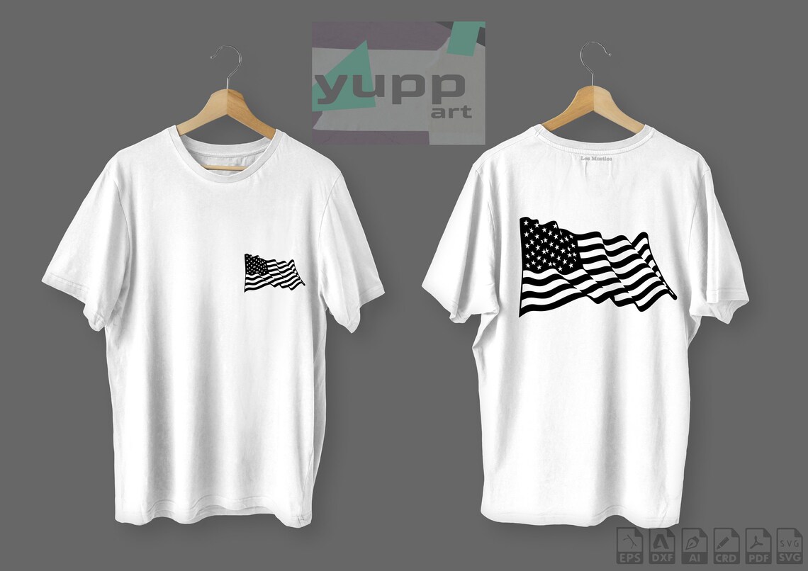 America Flag Dxf Files America Flag Laser Cut America Flag Svg File for ...