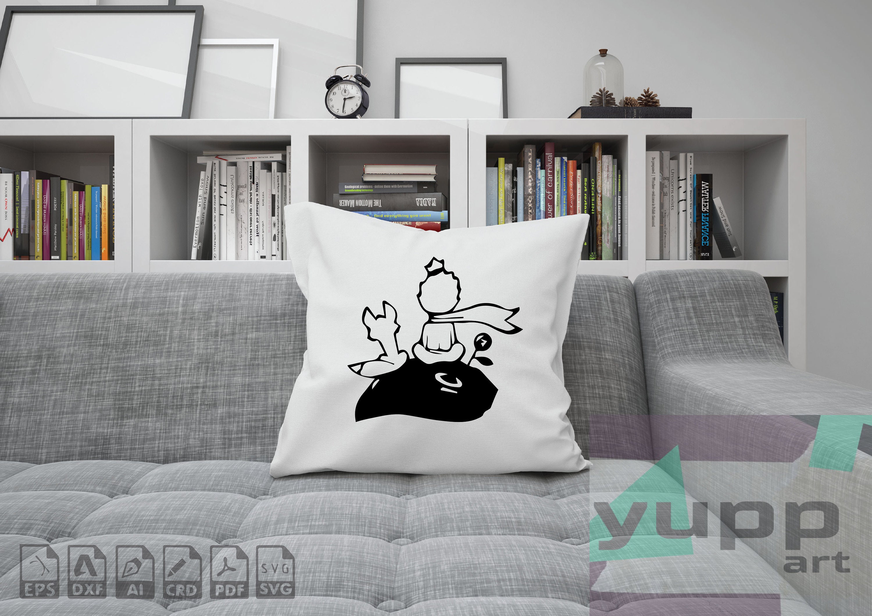 Little Prince Design Laser Svg Dxf Sticker Engraving | Etsy