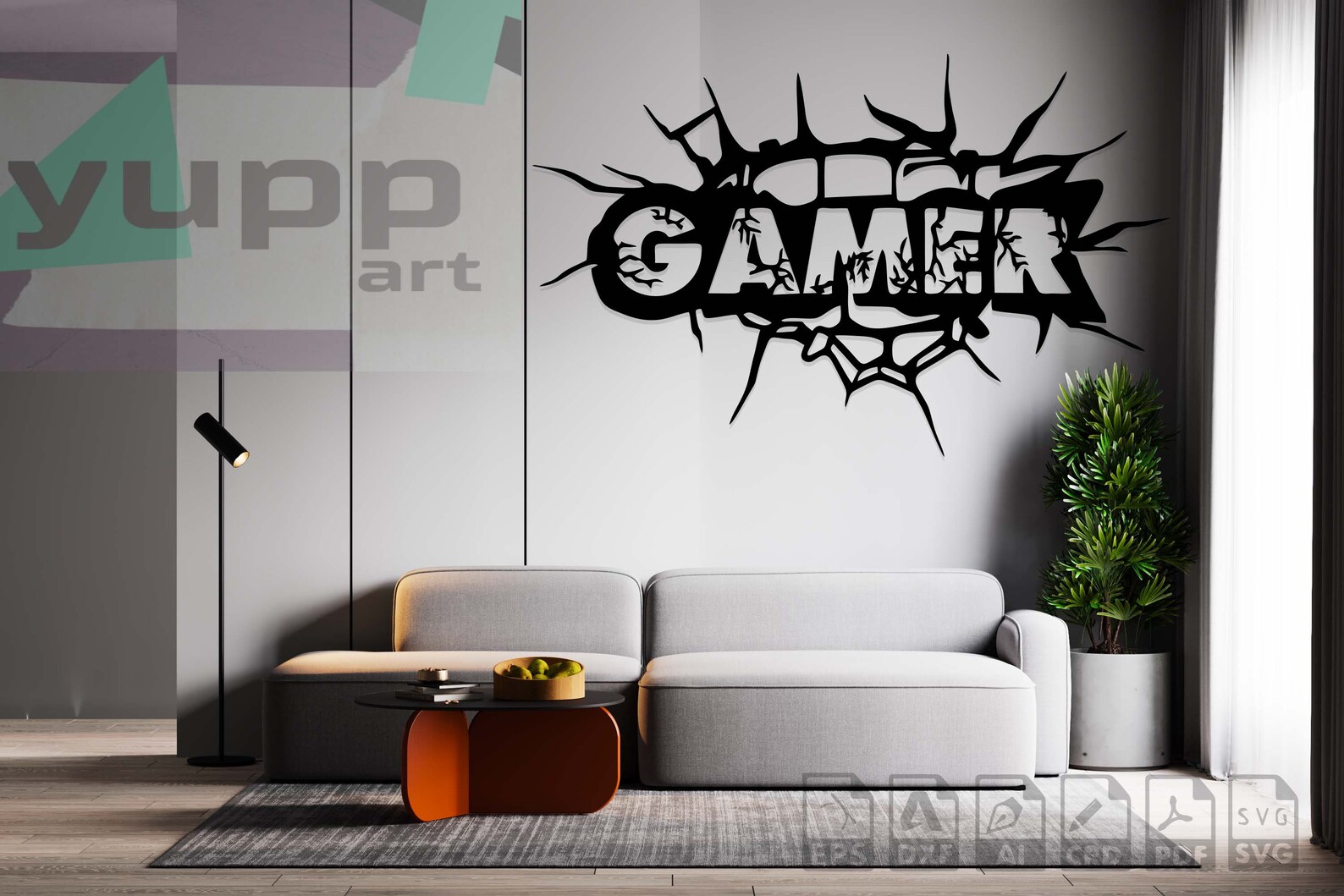 Gamer Dxf Files Gamer Laser Cut Gamer Svg File Cricut Gamer Metal Wall ...