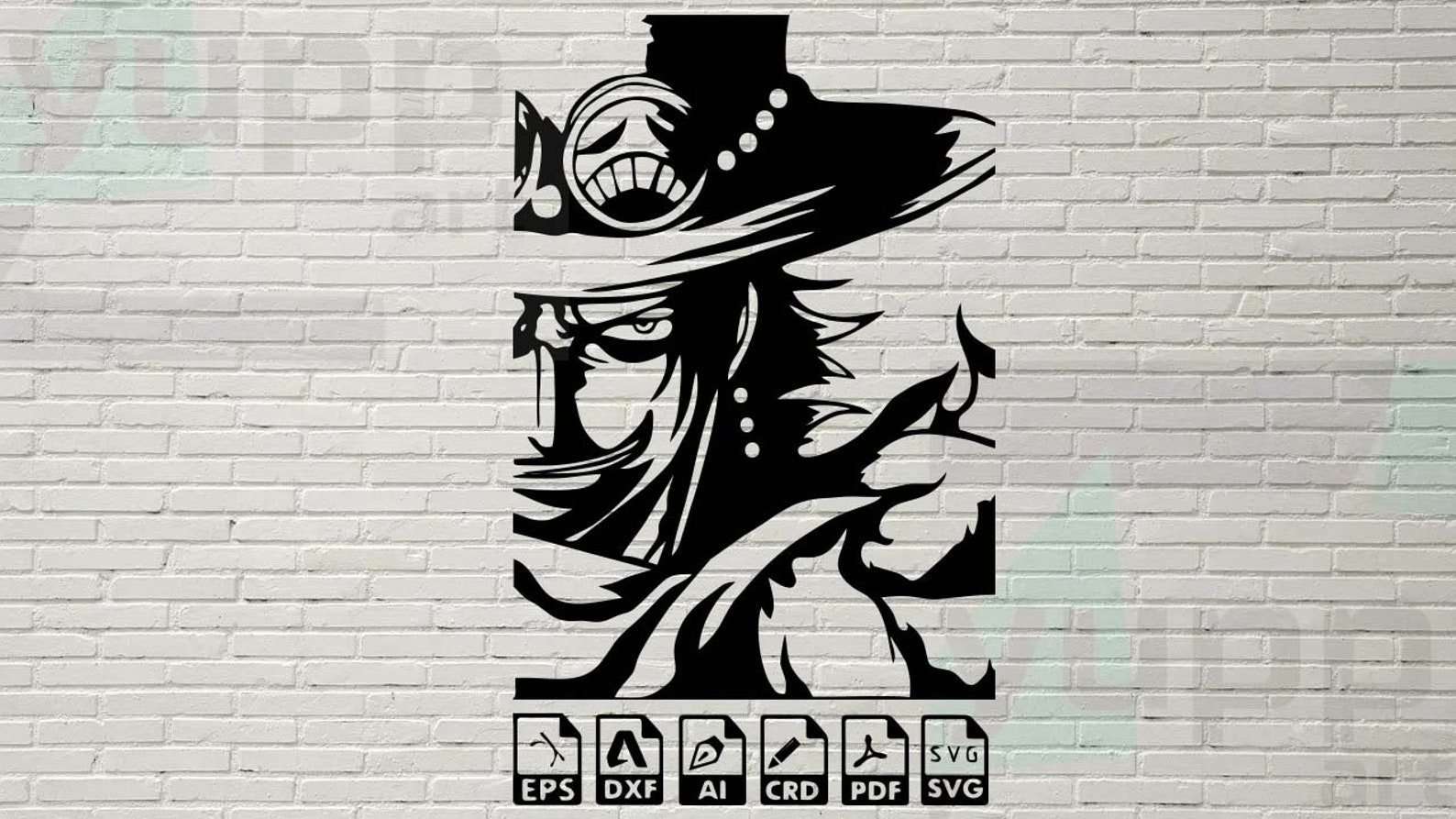 Anime Cartoon Man corte láser svg dxf pdf grabado decalima - Etsy México