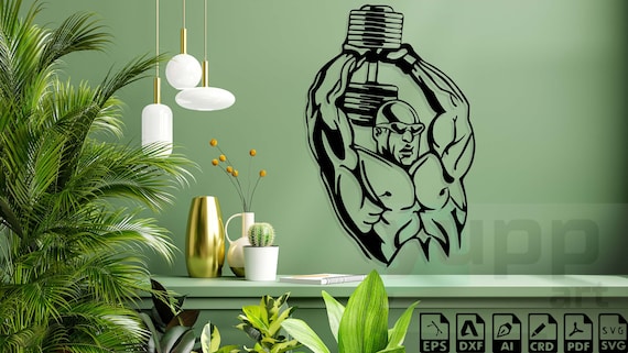 Tricep Muscle Body Workout Laser Cut Svg Dxf Pdf Engraving - Etsy