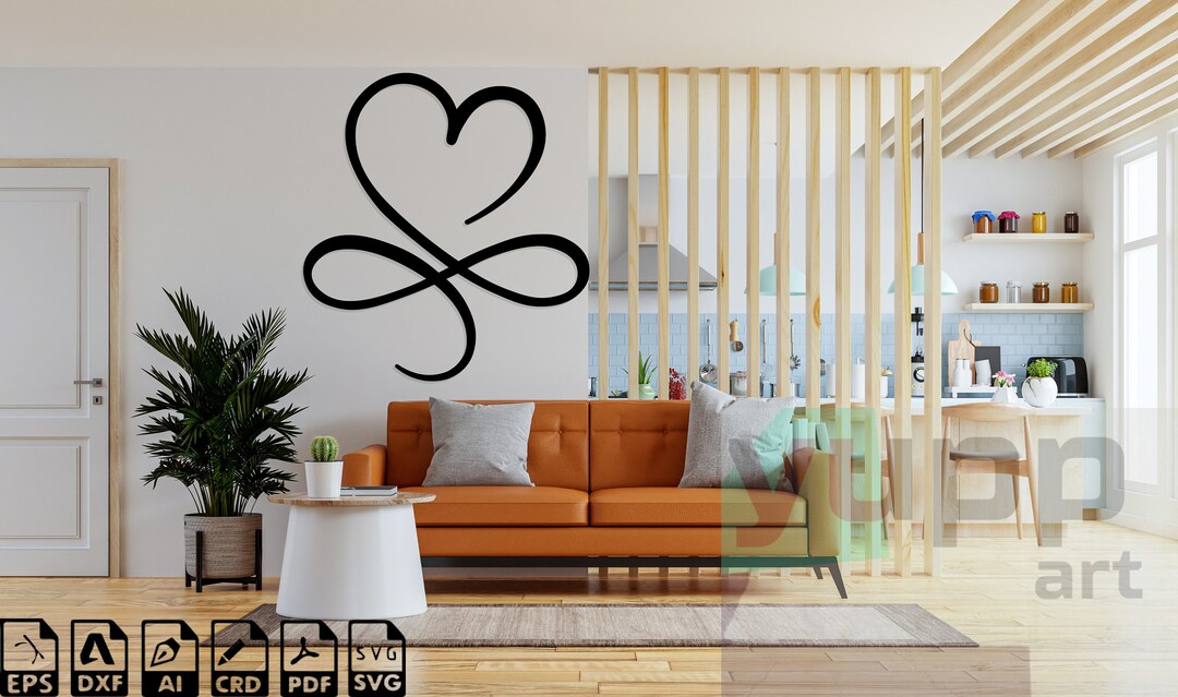 Infinity Heart Dxf Files Infinity Heart Laser Cut Infinity Heart Svg ...