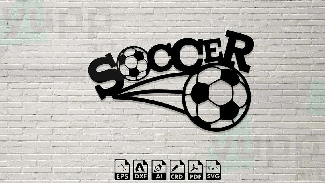 Soccer Dxf Files Soccer Laser Cut Soccer Svg File for Cricut Soccer ...