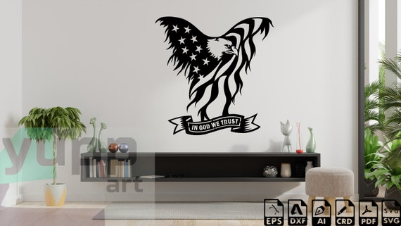 Eagle America Dxf Files Eagle America Laser Cut Eagle America - Etsy