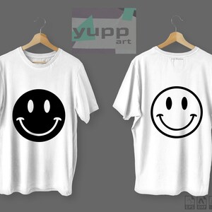 Smiley Face Cut and Print File - Happy Face Emoji Instant Download SVG ...