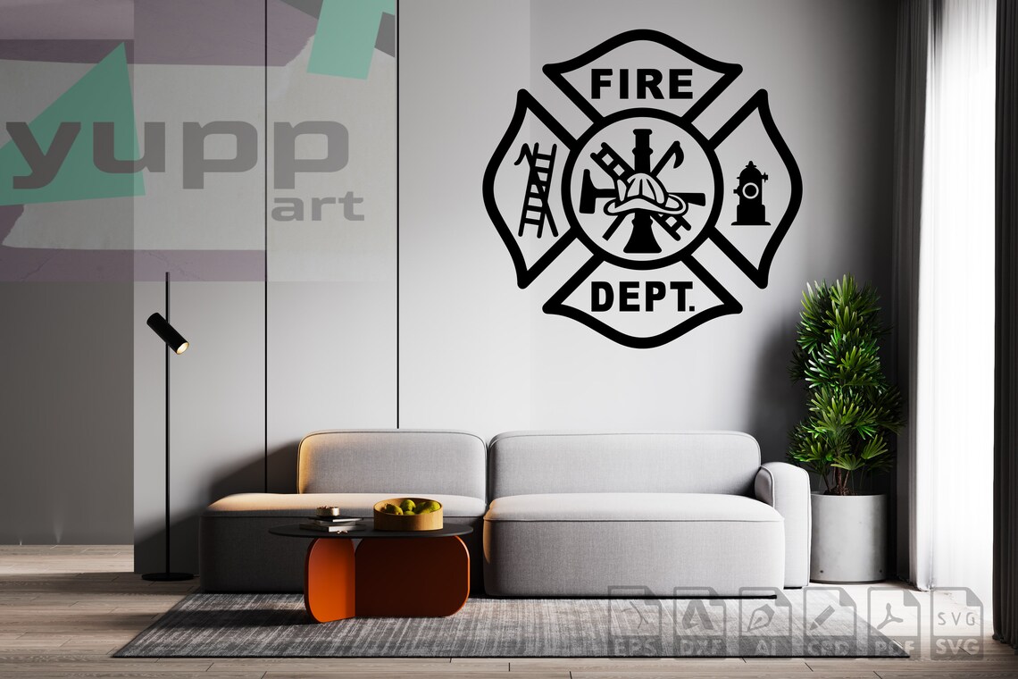 Firefighter Dxf Files Firefighter Laser Cut Christmas - Etsy