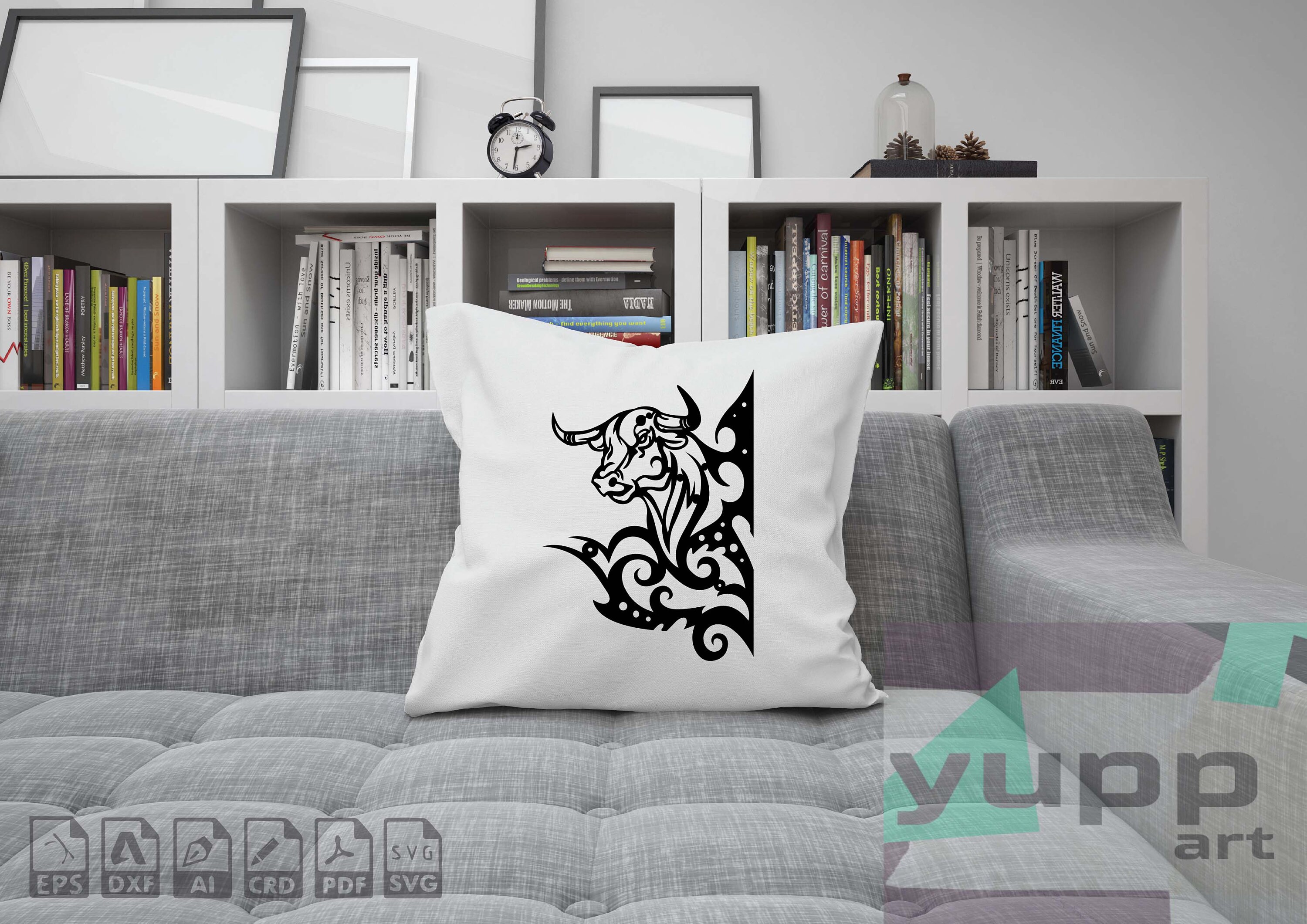 Bull Dxf Files Bull Laser Cut Bull Svg File for Cricut Bull - Etsy