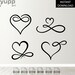 Infinity Heart Bundle SVG Love Clipart - Etsy